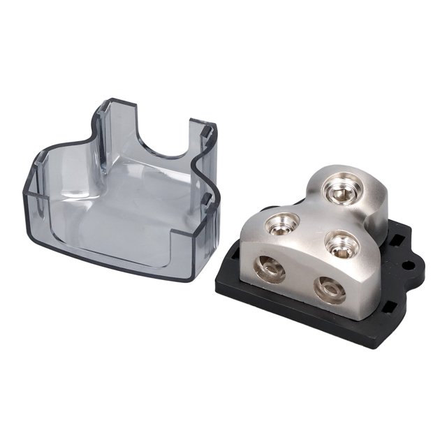 Car Audio Amplifier Splitter 2 Way Power Distribution Block Ground