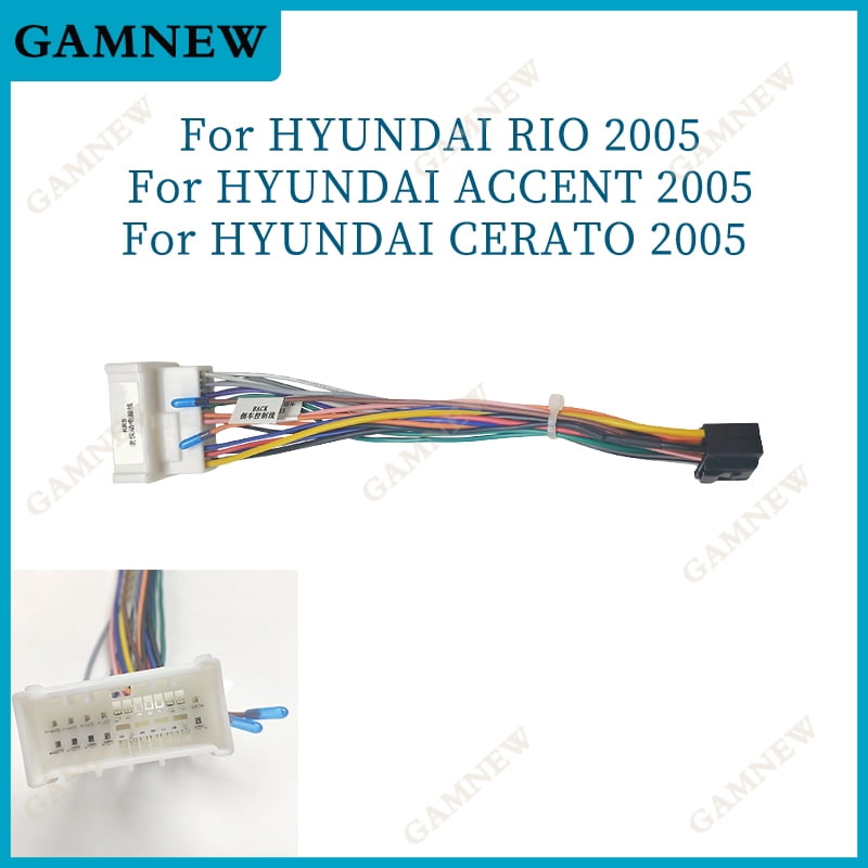 Car Audio CD/DVD Player 16PIN Android Power Cable Adapter For Hyundai ...