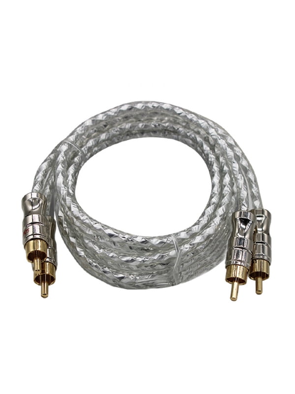 Car Audio Cable Pure Copper Metal Head Signal Cable Stereo Audio ...