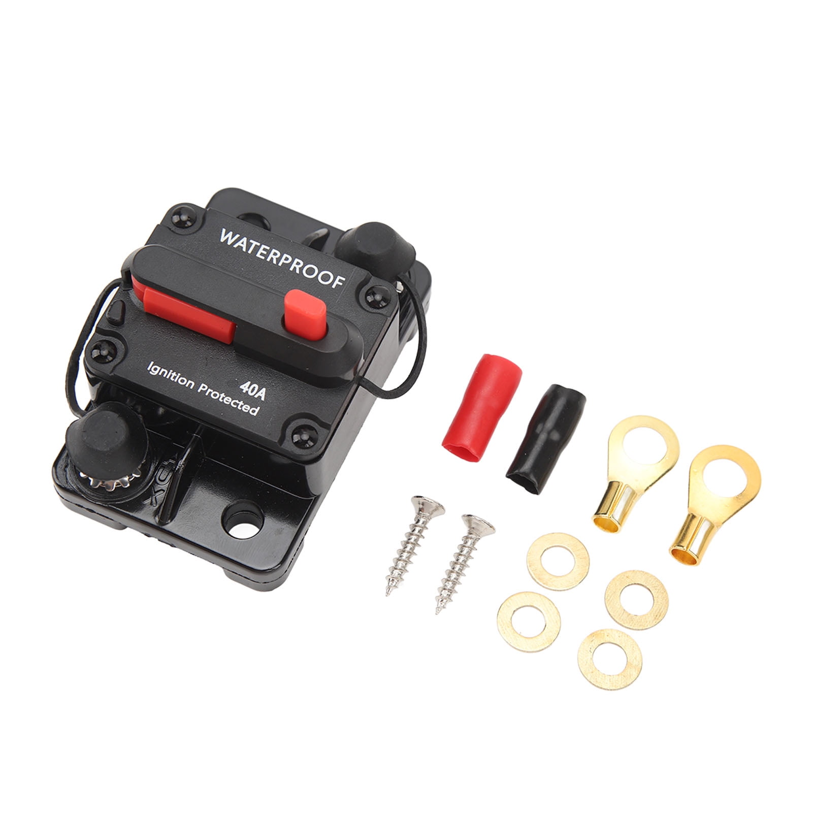 Car Audio Circuit Breaker 12V Waterproof Manual Reset with Fuse for ...