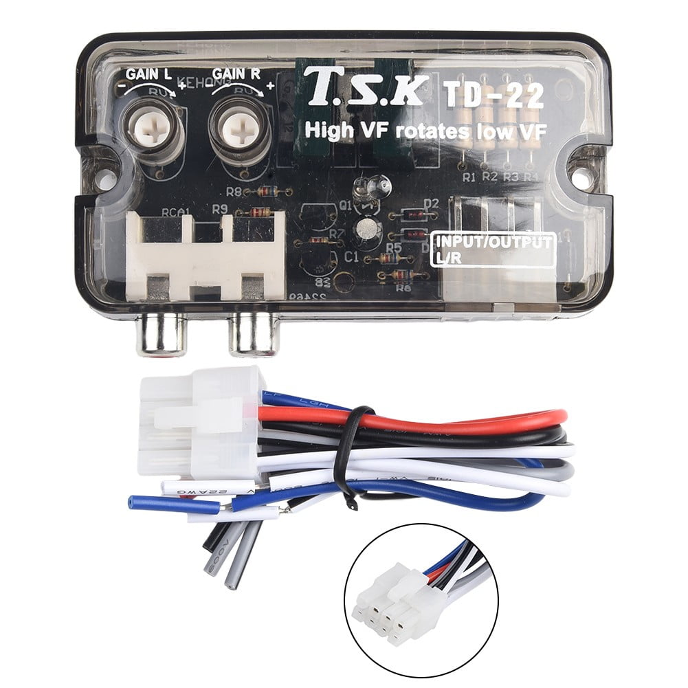 Car Audio Converter 12V Rca Stereo High To Low Adjustable Converter ...