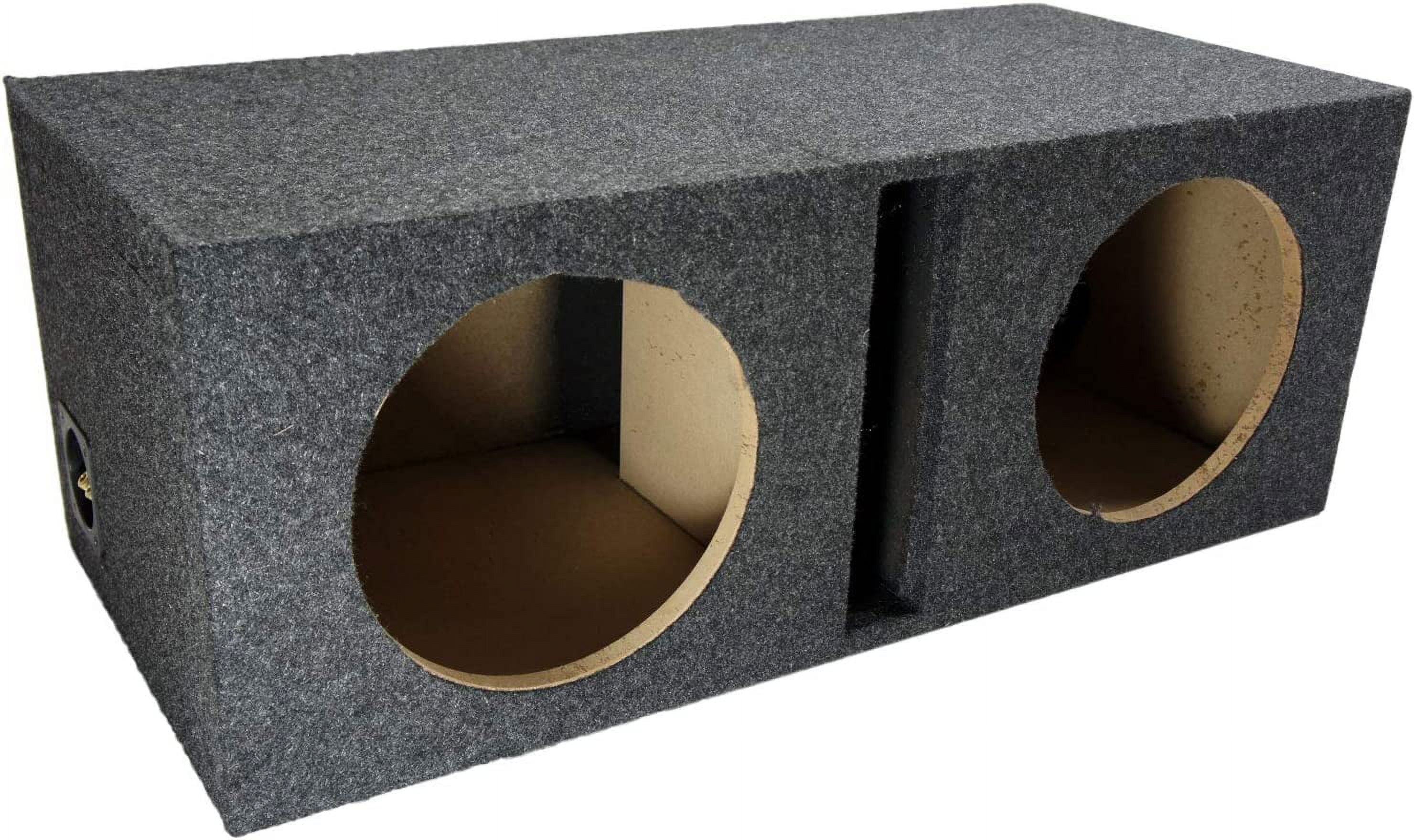 Car Audio Dual 10" Vented Subwoofer Stereo Sub Box Ported Enclosure 5/8 ...