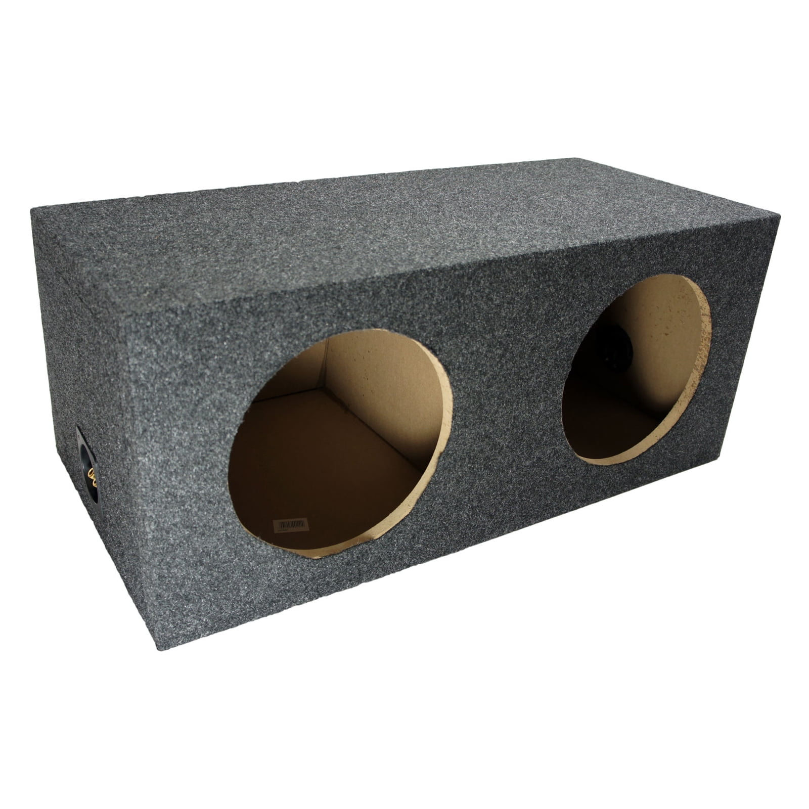 "Car Audio Dual 12"" Sealed Subwoofer Rear Angle Sub Box Enclosure ...