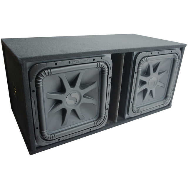 Car Audio Dual 15" L7 Loaded Kicker L7S15 Slot Vent Sub Box 44L7S154 ...