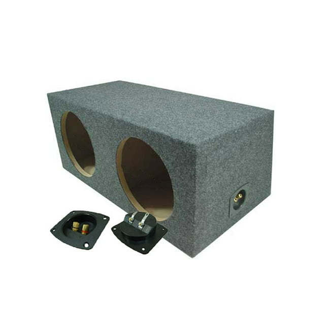 Car Audio Dual 15" Sealed Subwoofer Rear Angle Sub Box Enclosure ...