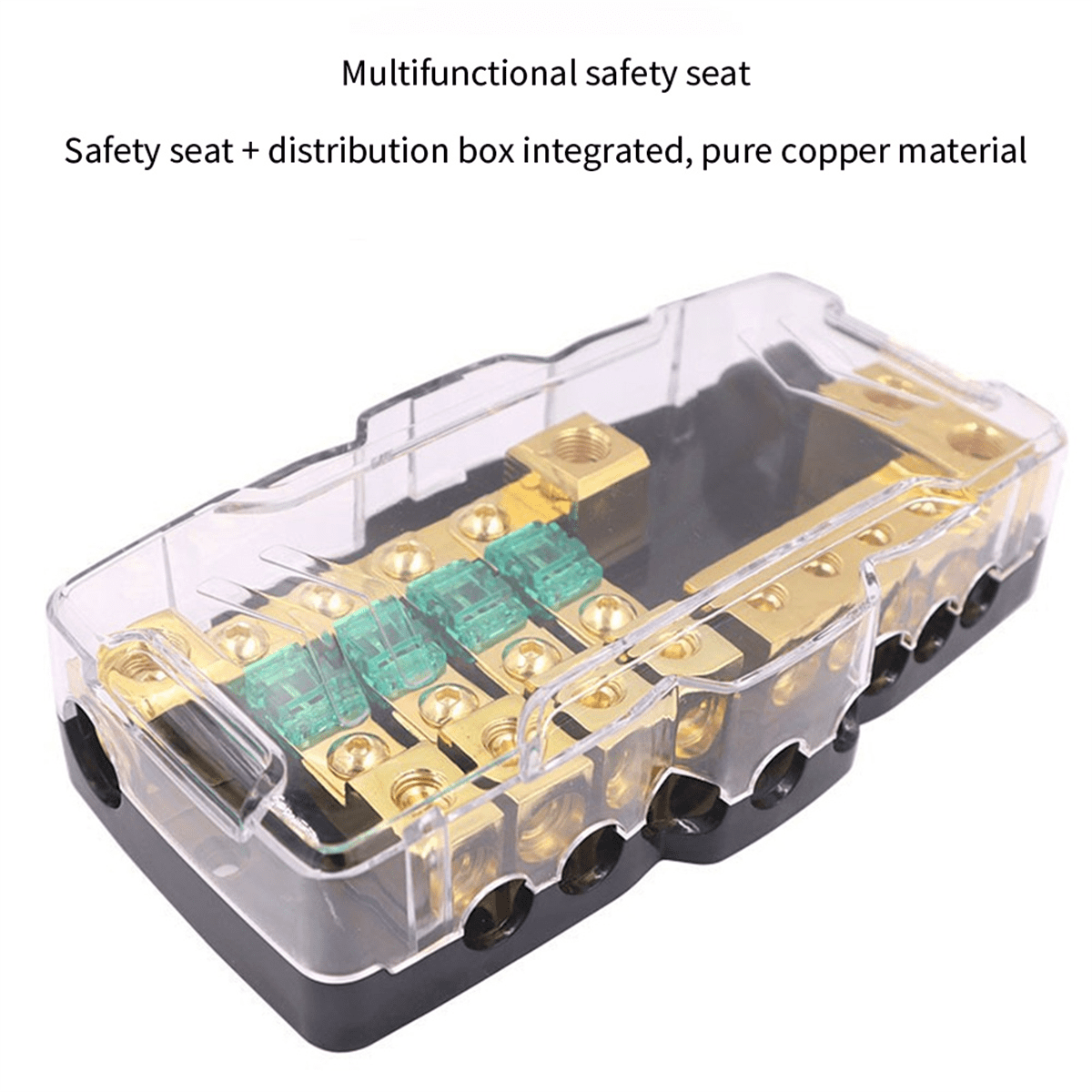 Car Audio Multi-Function Fuse Box with LED Light Fuse Holder Suitable ...