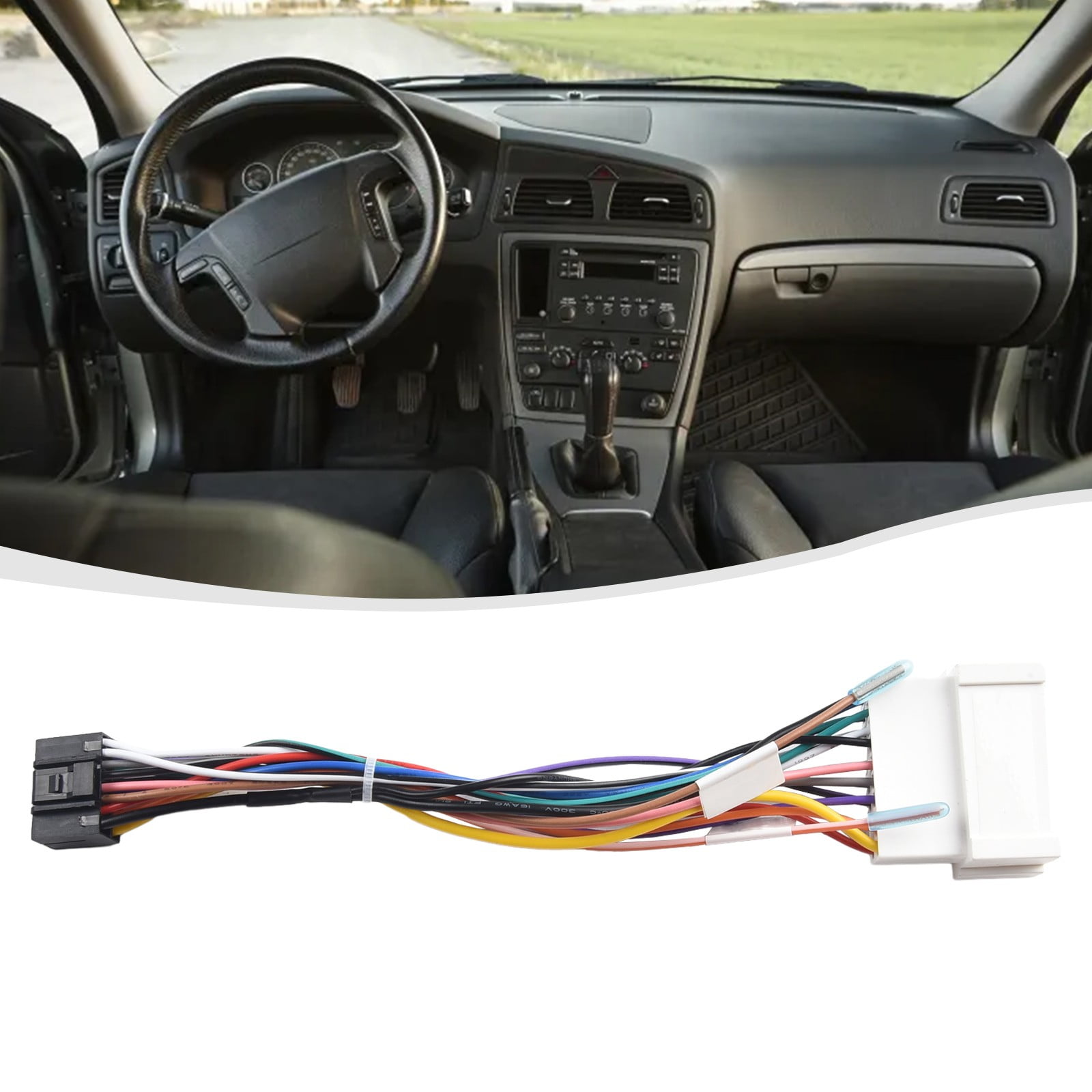 Car Audio Player 16PIN Power Cable Adapter for Hyundai Tucson for ...