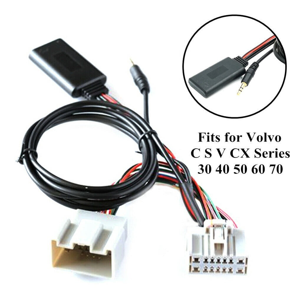 Car Audio Receiver Module AUX IN Bluetooth Adapter Audio AUX Cable Handsfree For Volvo C30 S40 ...