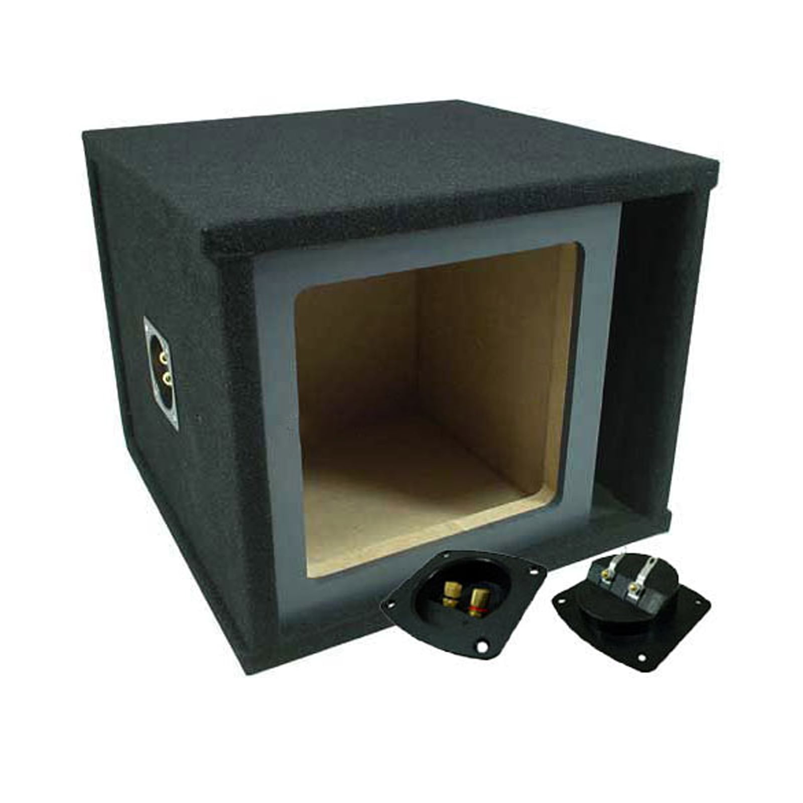 Car Audio Single 10" Vented Square Paintable Sub Box fits Kicker L7 ...