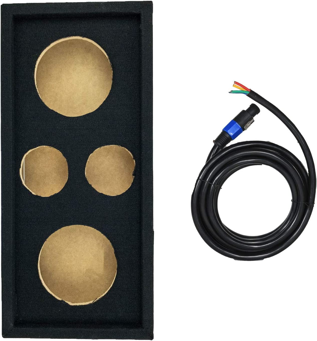 Car Audio Subwoofer Enclosure Box Chuchero for 10" Mids and 3" Tweeters ...