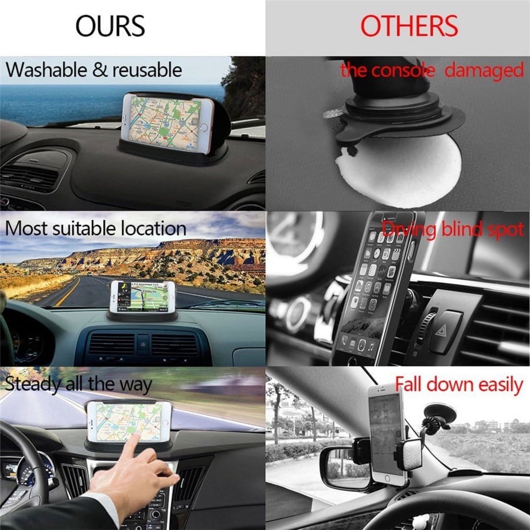 Car Auto Dashboard Mount Anti-Slip Silicone Holder Bracket For Mobile ...