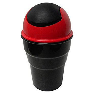 EPAuto Waterproof Car Trash Can with Lid and Storage Pockets ...