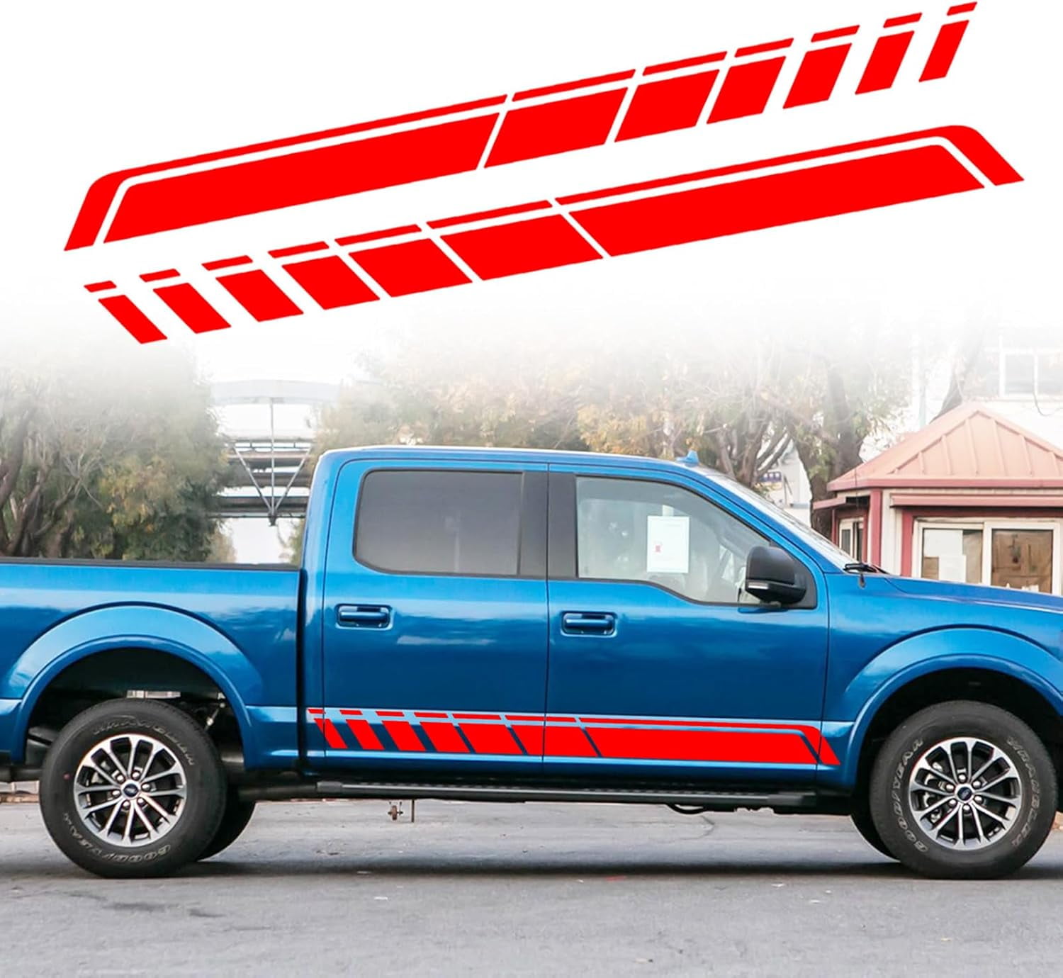 Car Auto Racing Body Side Stripes Vinyl Modified Stripe Decal Cars Side ...