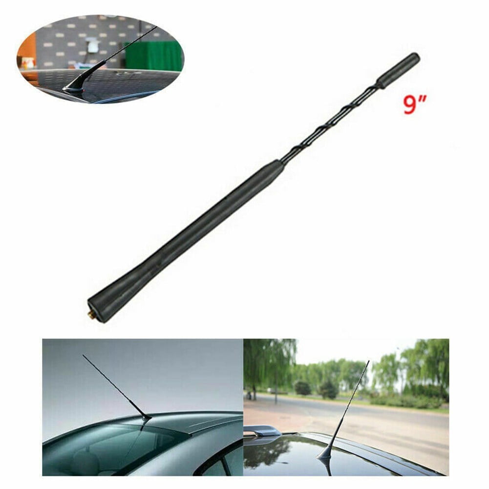 Car Auto Roof Mast Stereo Antenna AM/FM Radio Aerial Screw Black ...
