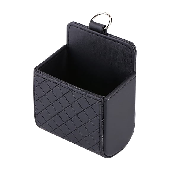 Car Auto Vent Leather Tidy Storage Hanging Bag Case Organizer For Keys ...