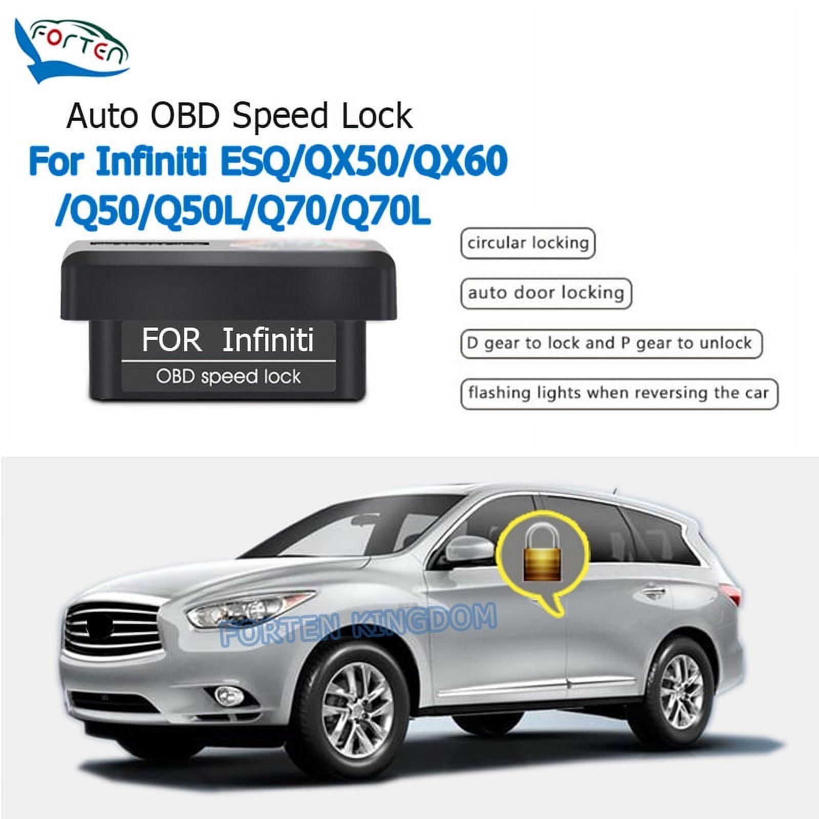 Car Automatic OBD Gear Door Speed Lock & Unlock Device For Infiniti ESQ/ QX50/ QX60/ Q50/ Q50L ...