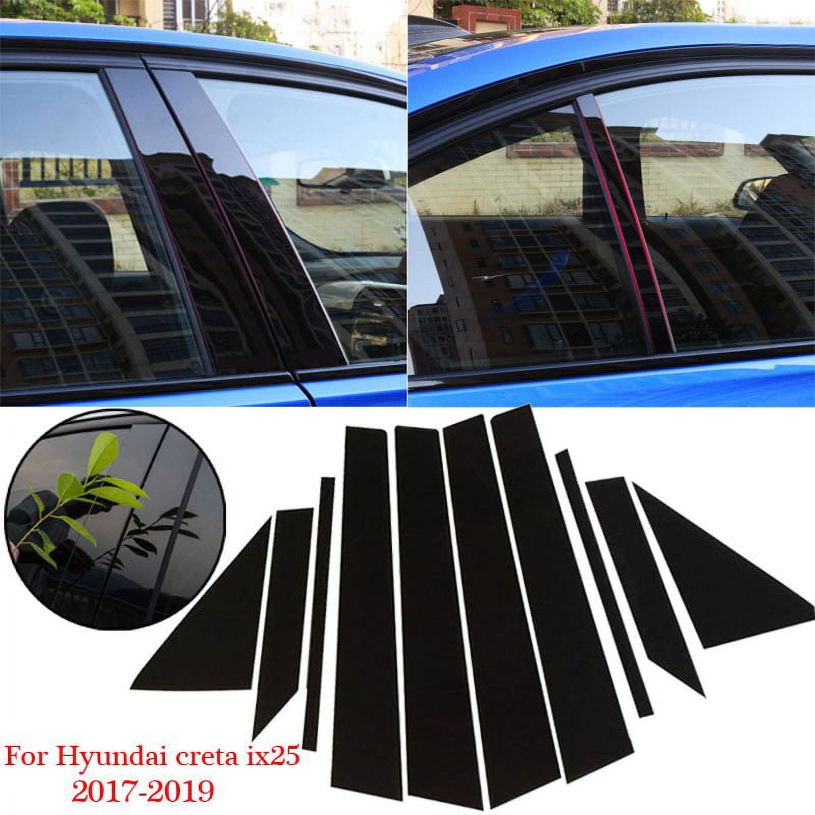 Car BC Column Pillar Cover Trim Sticker Set For Hyundai Creta ix25 2017 ...