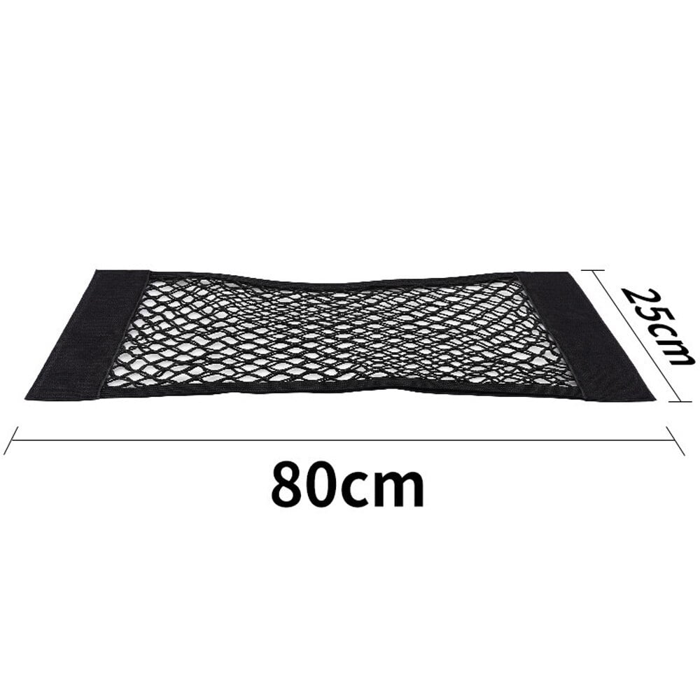 Car Back Rear Mesh Trunk Seat Elastic String Net Magic Sticker ...