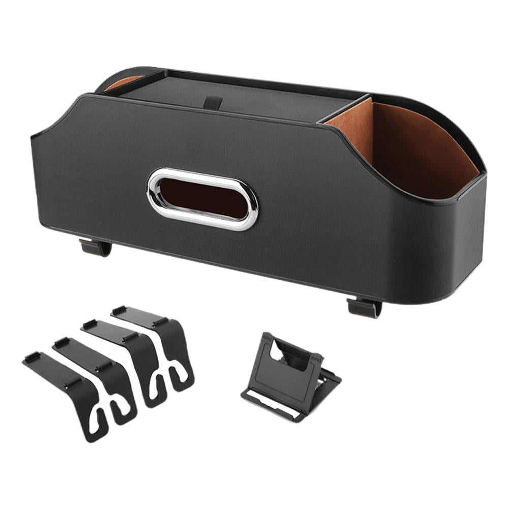 Car Back Seat Multifunctional Storage Box Under Seat Tissue Box Back ...