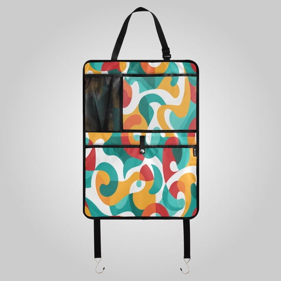 Car Back Seat Organizer Antique Nylon Fabric Thickened Waterproof Foot ...