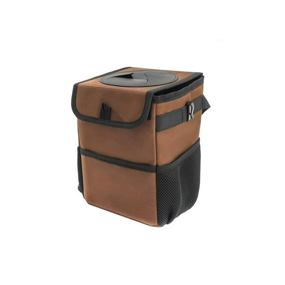 Car Back Seat Trash Can with Lid - Auto Hanging Garbage Can & Storage ...