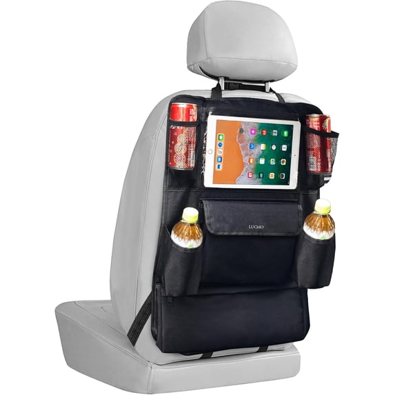 Car Backseat Organizer with Touch Screen Tablet Holder,9 Storage ...