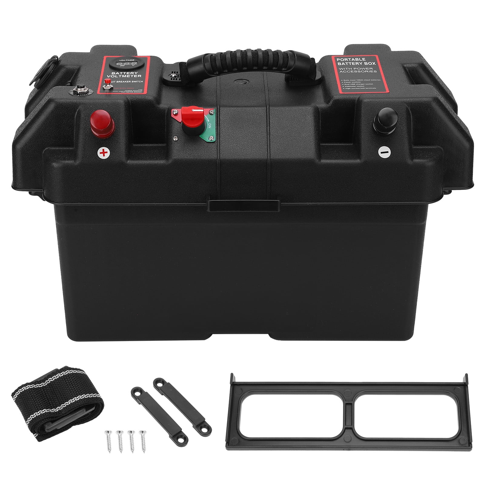 Car Battery Box Cover with USB Power and Voltmeter Sockets ...
