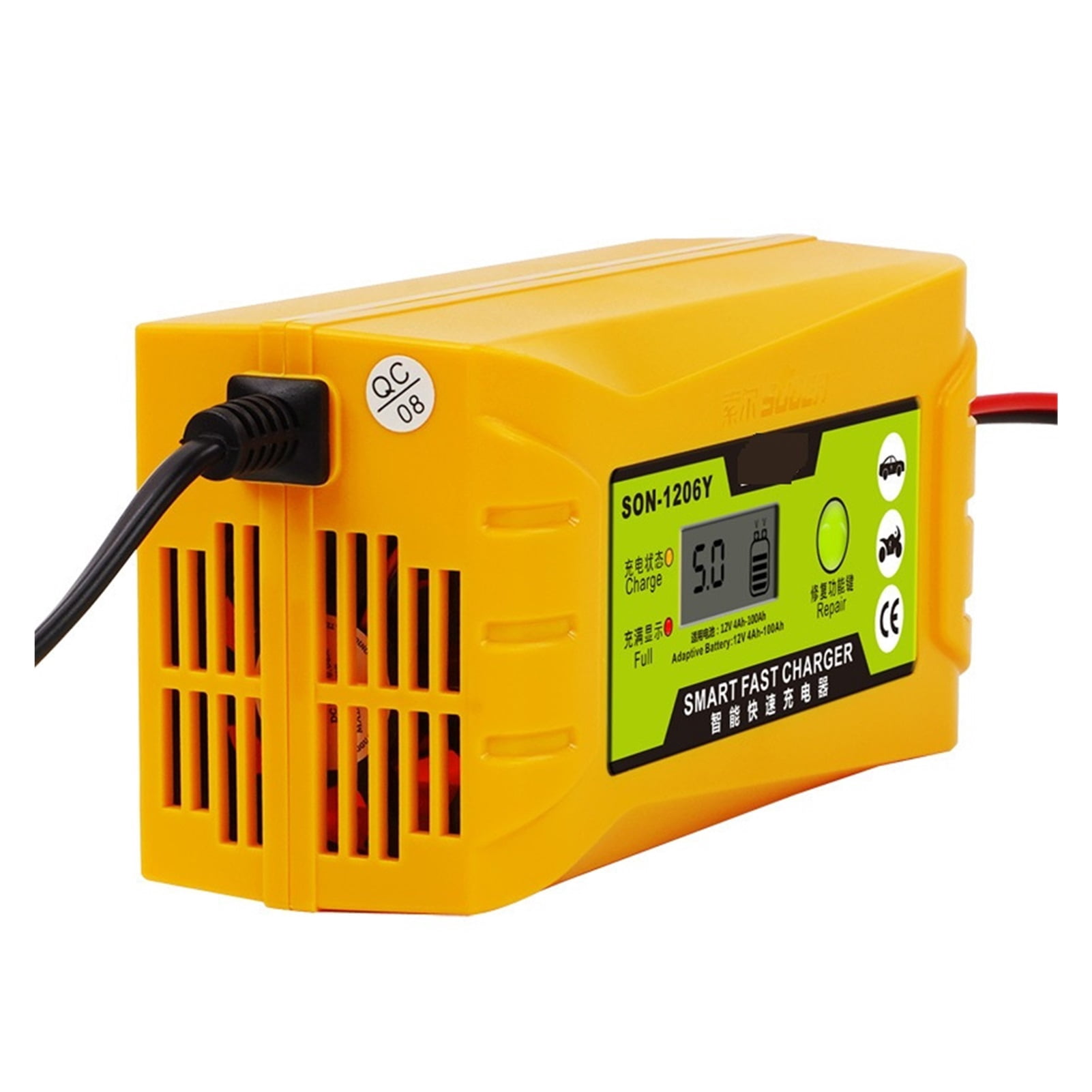 Car Battery Charger 12V Volt Motorcycle Intelligent One-key Repair ...