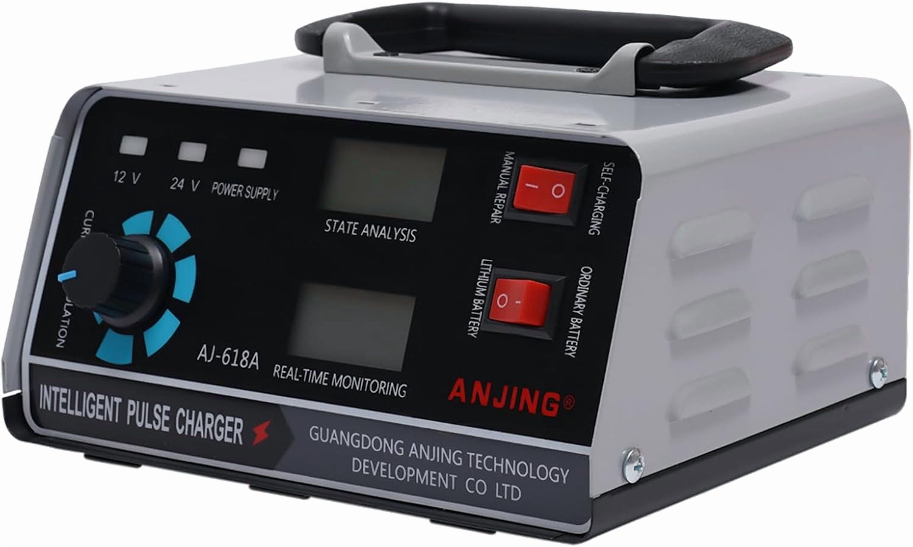 Car Battery Charger Automatic, 12V/24V 30A 400W Automatic Pulse Repair ...