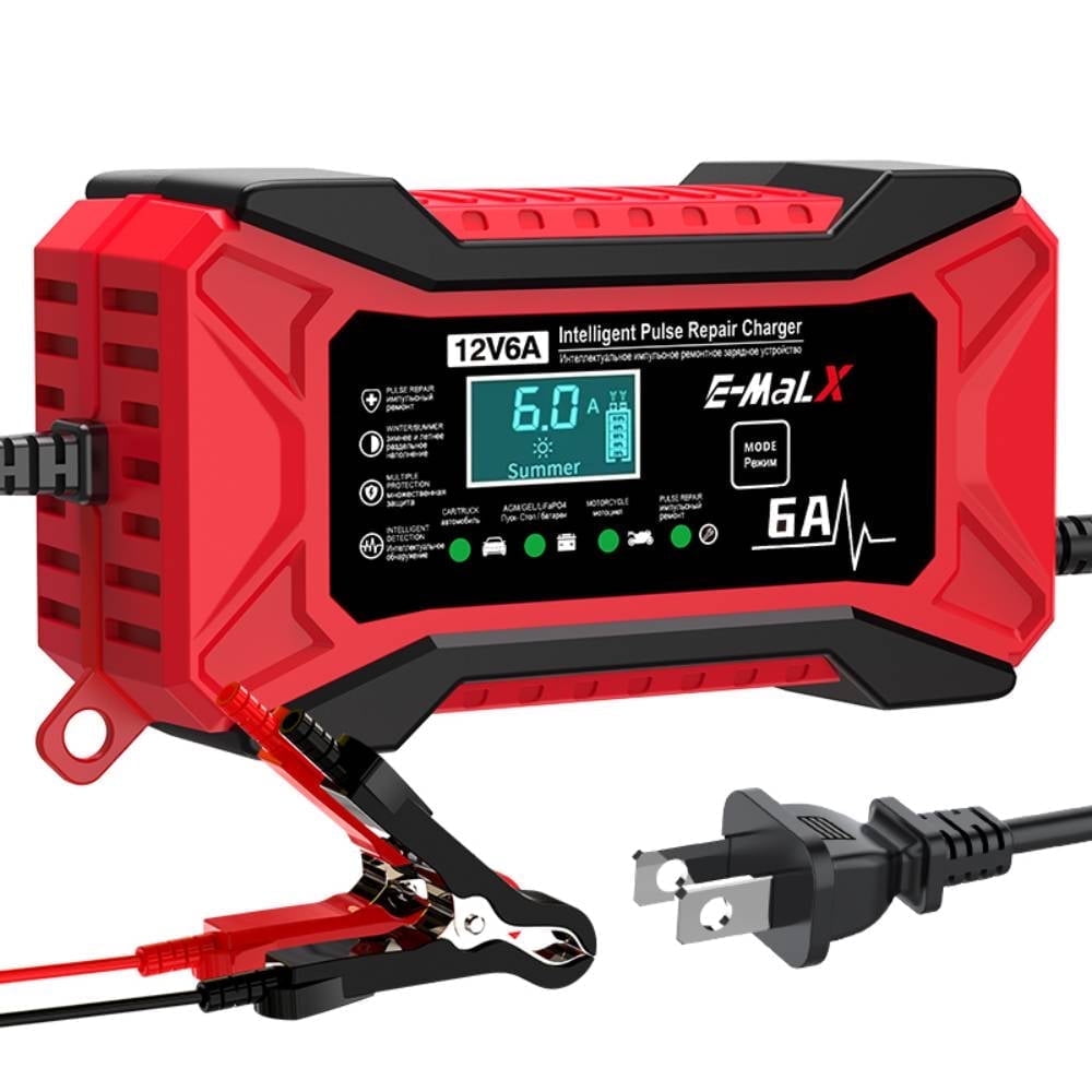 Car Battery Charger, Smart Battery Trickle Charger 12V 6A Automotive ...