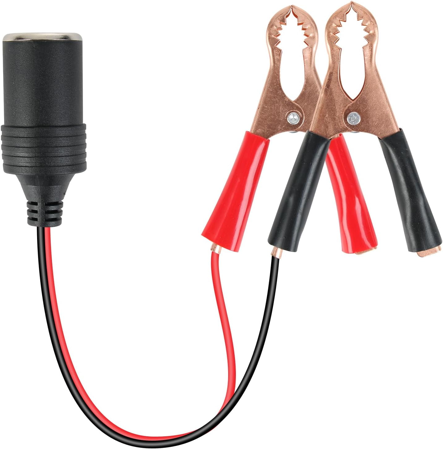Car Battery Crocodile Clips 12v - Car Cigarette Lighter Female Socket ...
