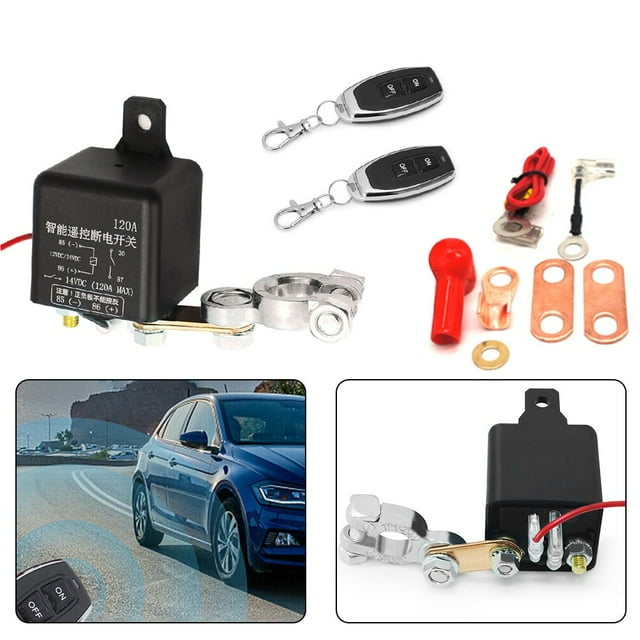 Car Battery Disconnect Cut Off Isolator Master Switch W/ Wireless ...