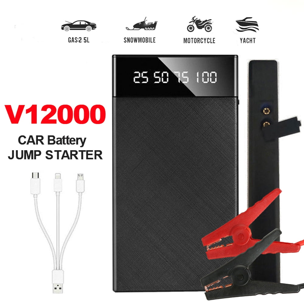 Car Battery Fast Power Charging Battery-chargers 12V 20000mAh Car Jump ...