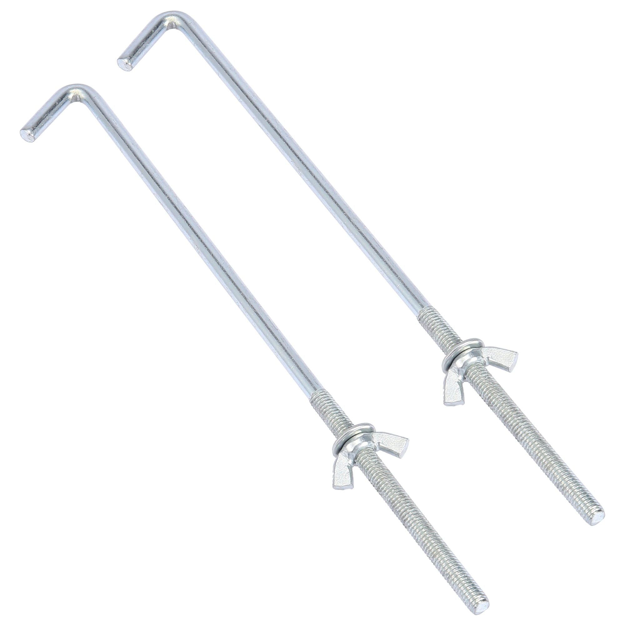 Car Battery Hook Clamp Silver Tone Metal Battery Hold Down Hook 21cm x ...