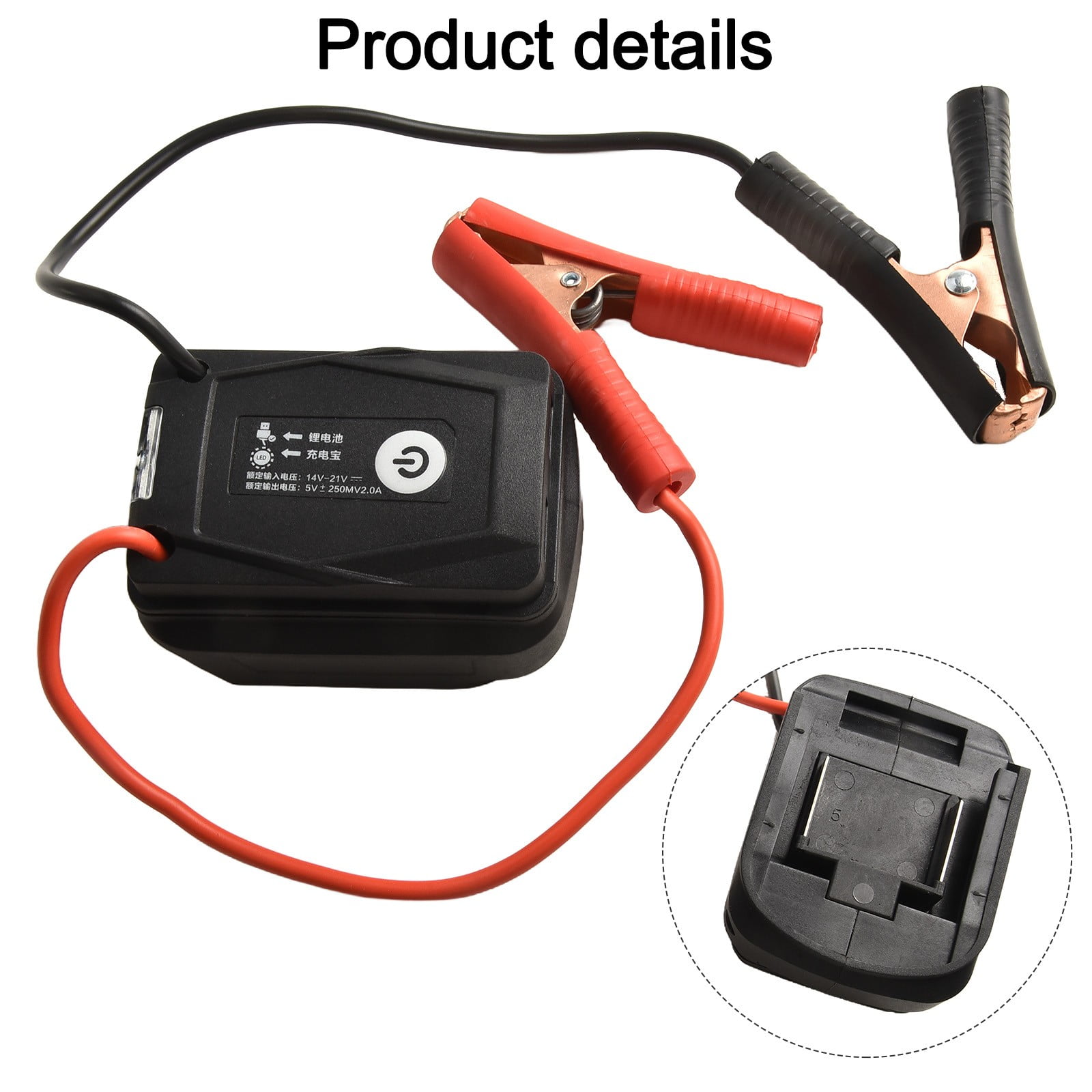 Car Battery Igniter Jump Starter For-Makita 18V Li-Ion Battery ...