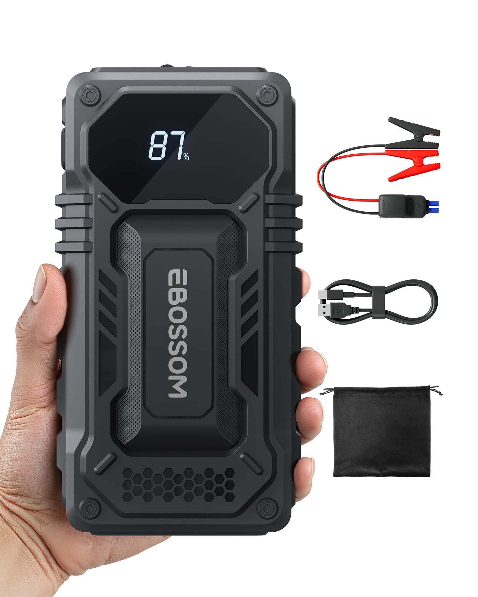 Car Battery Jump Starter,12000mAh Battery Jump Box,44.4Wh Vehicle Jump ...