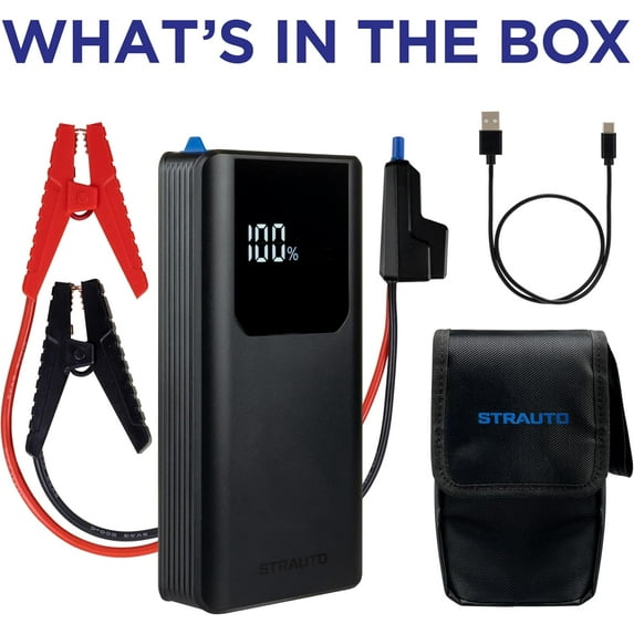Car Battery Jump Starter, 12V Portable Jump Starter Battery Pack ...