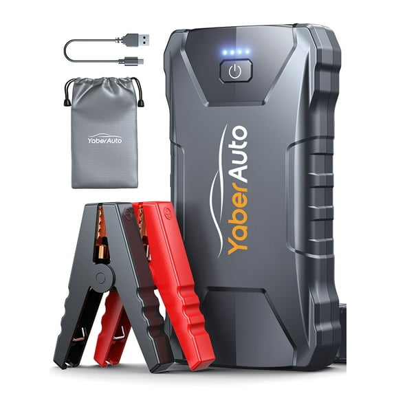 Yaber Car Jump Starter 6000A, Portable Jump Box for Gas Engines, 12L ...