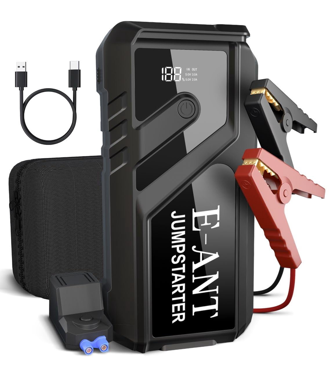 Car Battery Jump Starter, 4000A Car Jump Starter for 8.0L Gas or 5.0L ...