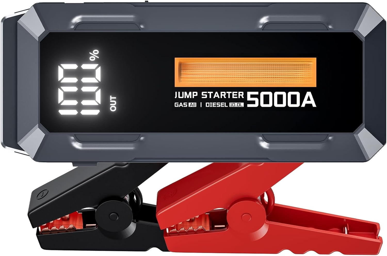 Car Battery Jump Starter 5000A Jump Box (All Gas/10L Diesel) Portable ...