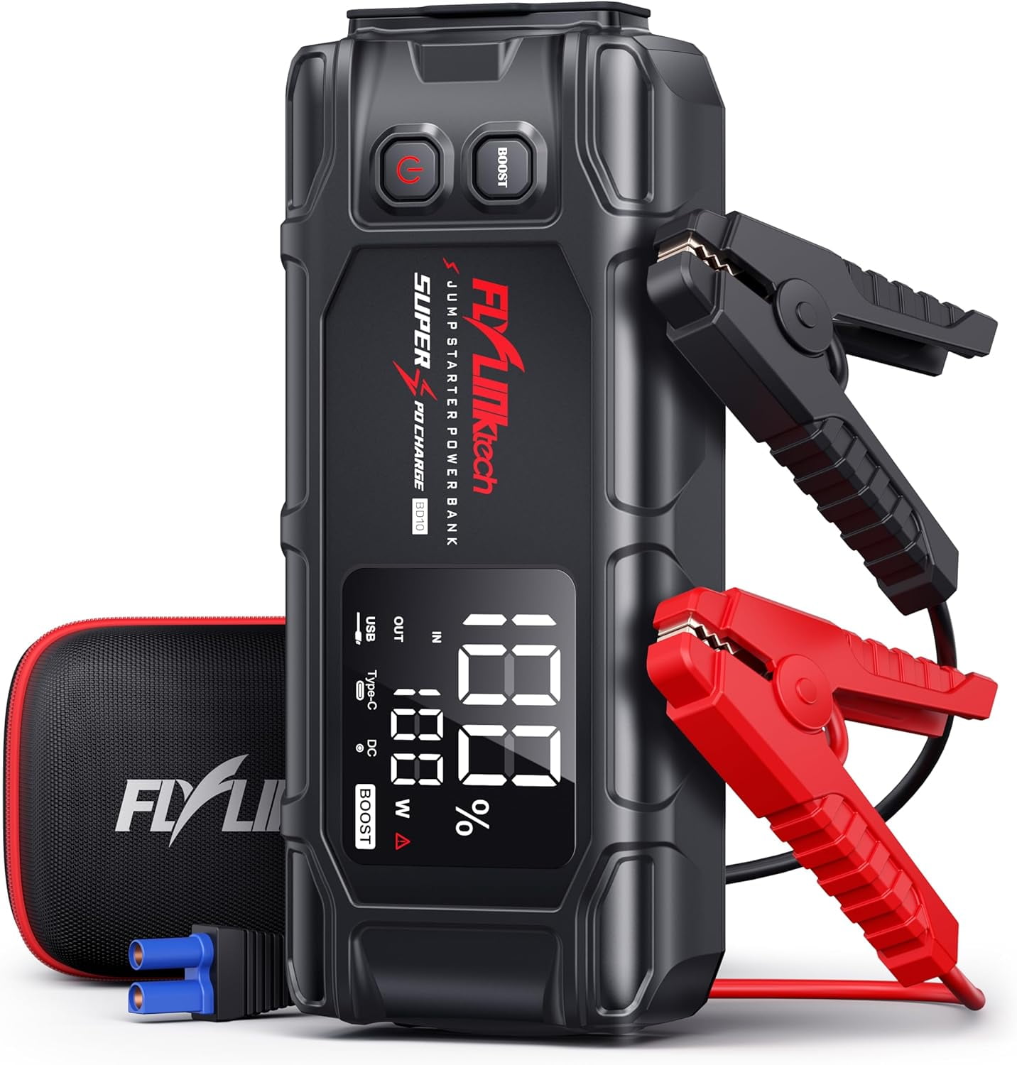 Car Battery Jump Starter, 8000A Peak 26800mAh Jump Start Battery Pack ...