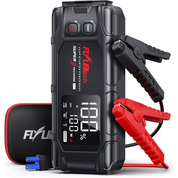 Car Battery Jump Starter, 8000A Peak 26800mAh Jump Start Battery Pack ...