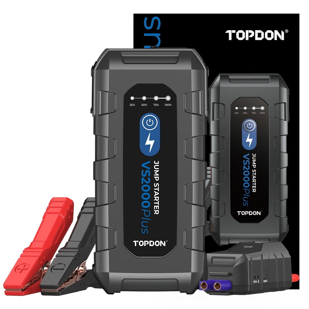 Car Battery Jump Starter Battery Tester TOPDON VS2000Plus 12V 2000A ...