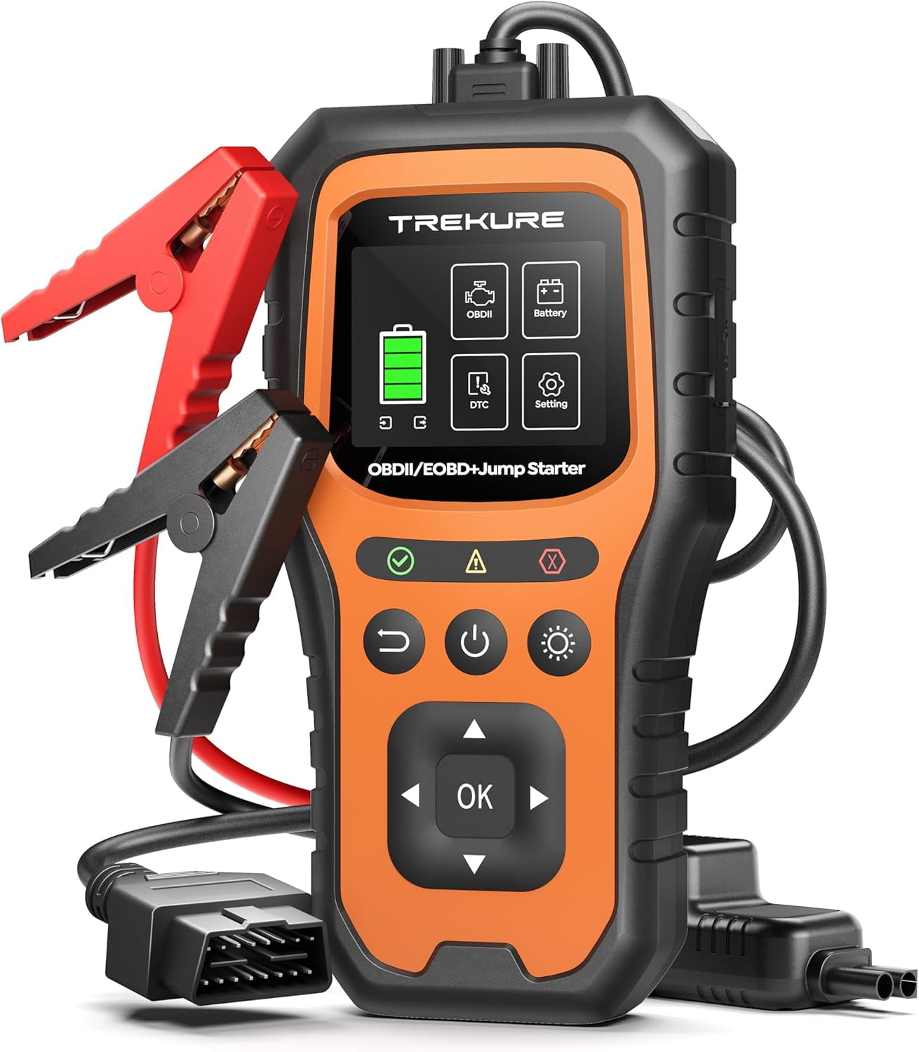 Car Battery Jump Starter with OBD2 Scanner 5000A, Car Battery Jumper ...