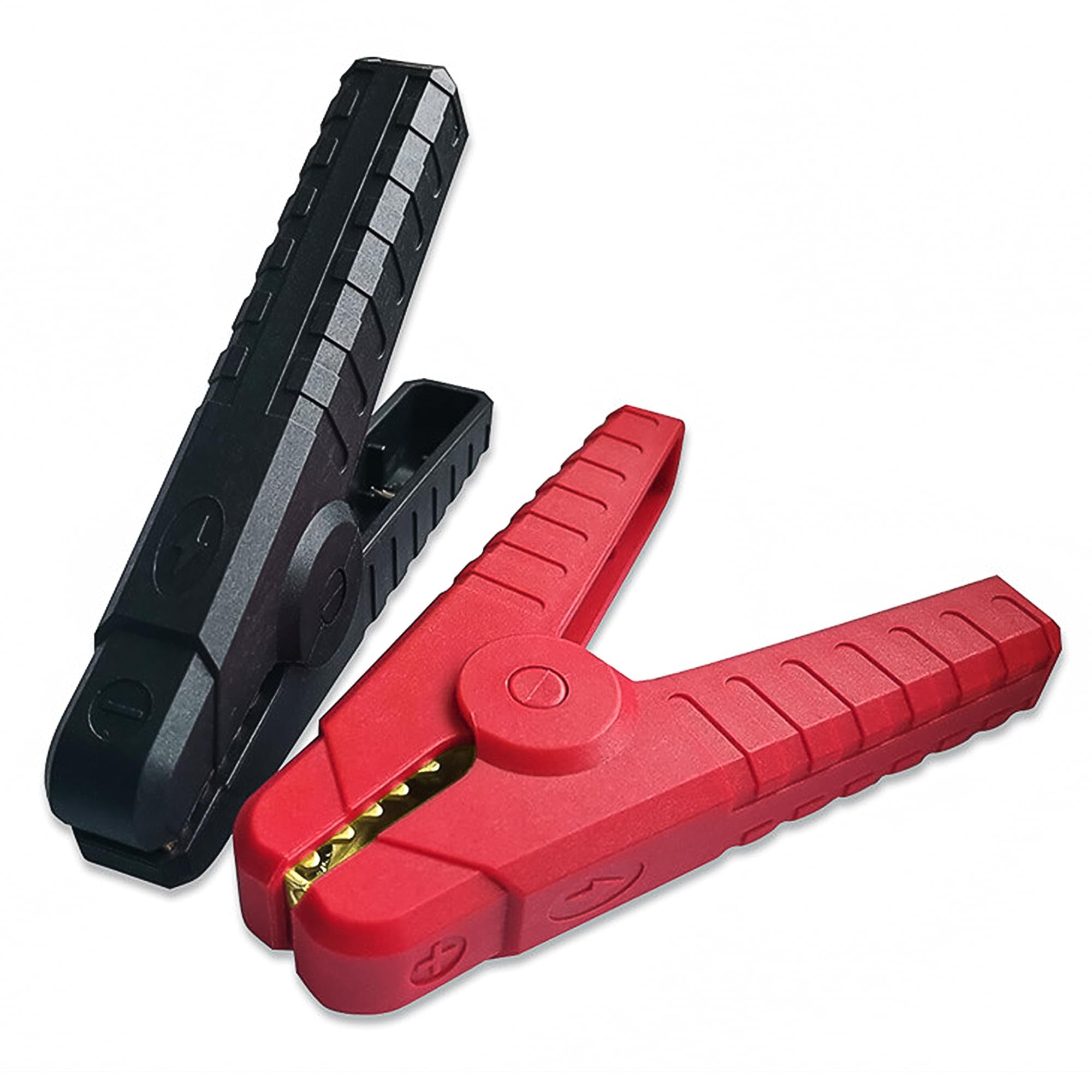 Car Battery Jumper Cable Clamps brass Insulated Alligator Clips Black ...