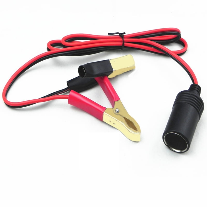 Car Battery Terminal Clip-on Cigarette Lighter Power Socket Adaptor 12v ...