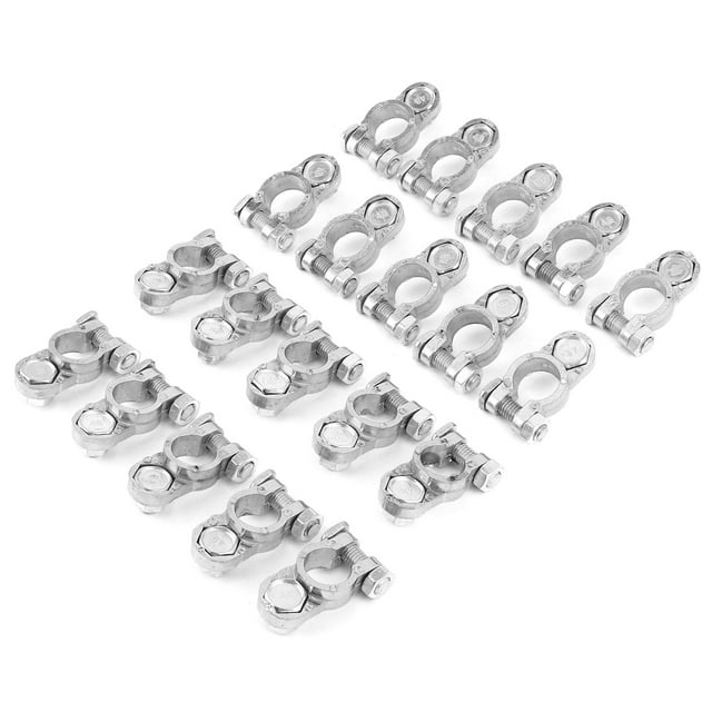 Car Battery Terminal Set Connector Clamp 12V Positive Negative for ...