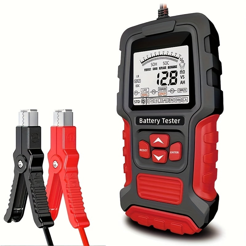 Car Battery Tester with LCD Display and Smart Chip Technology for ...