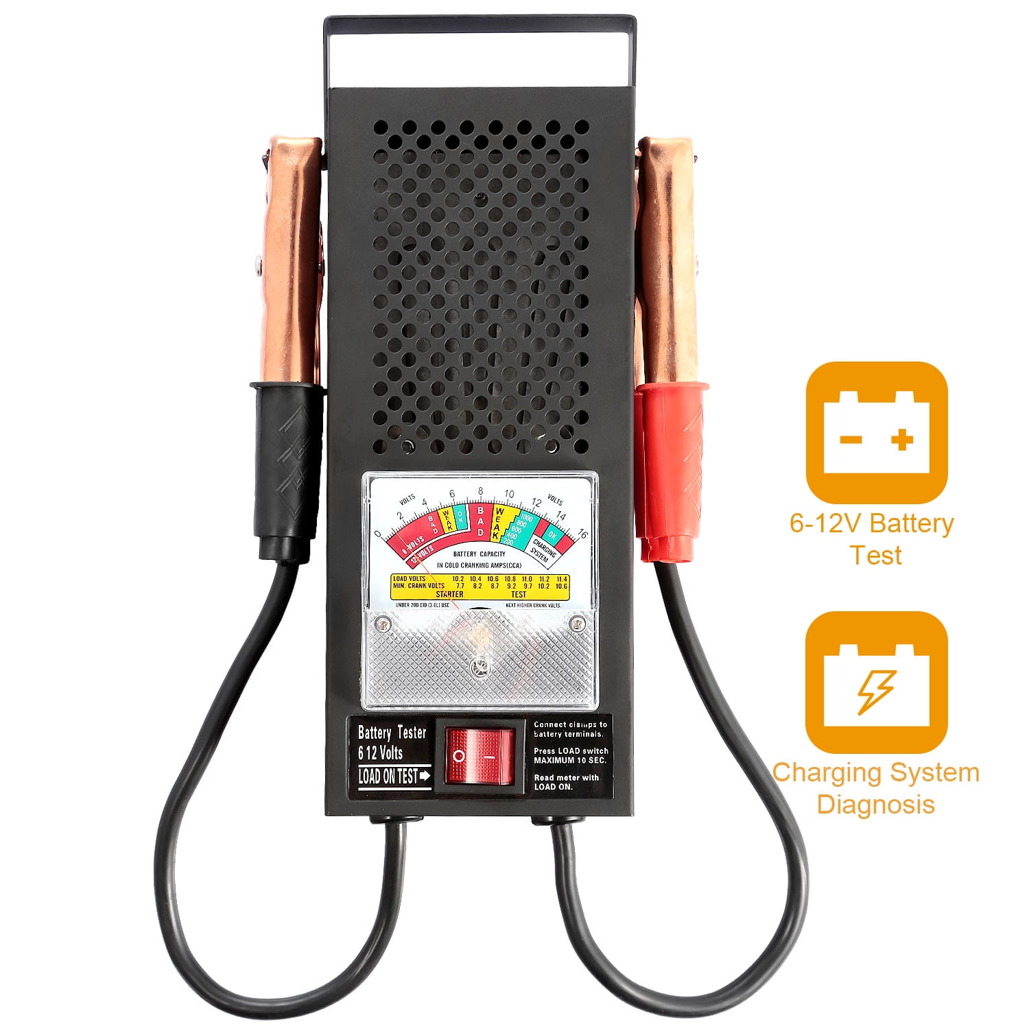 Car Battery Tester Moclever 100 Amp Automotive Load Checker for Car ...