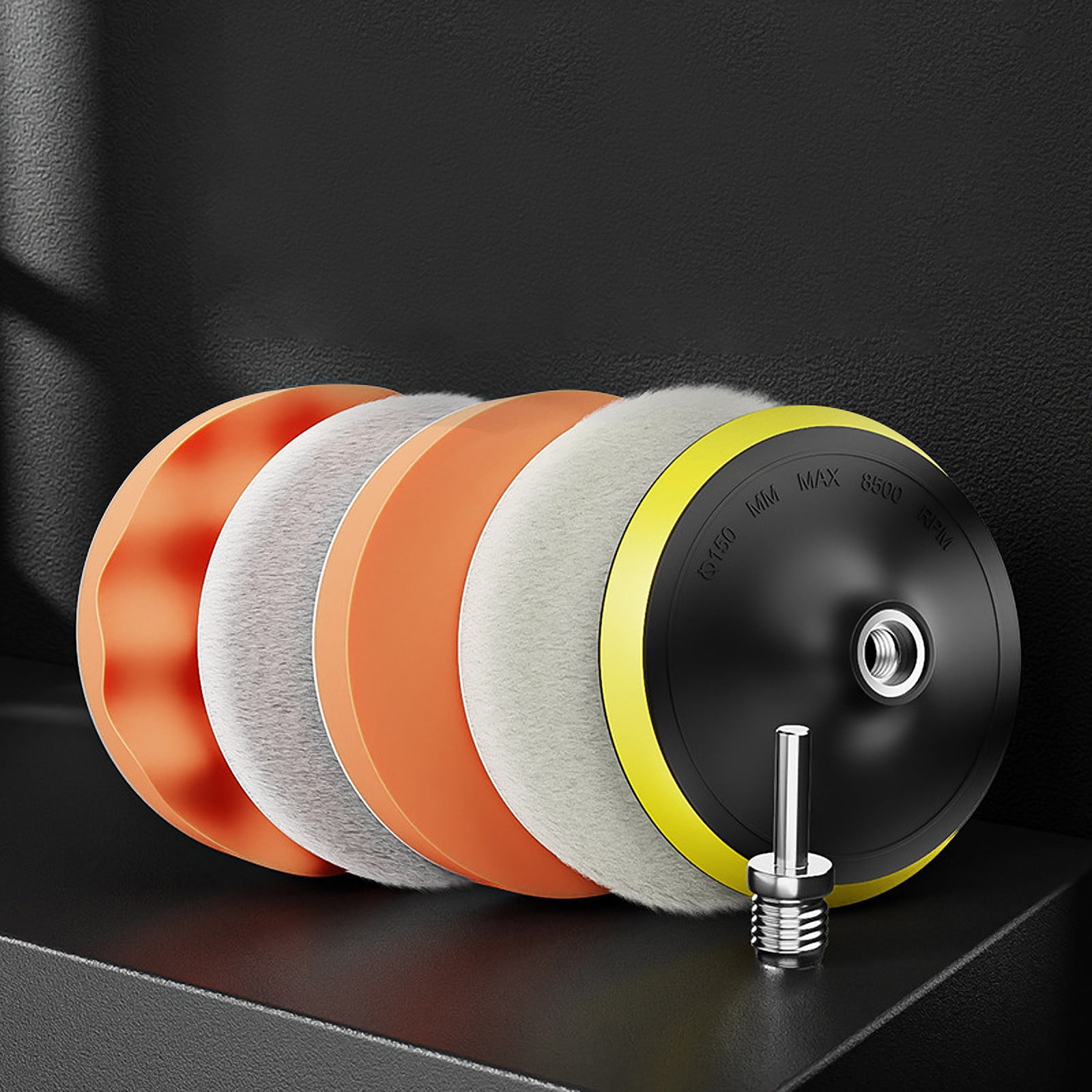 Car Beauty Waxing Polishing Disk Self-adhesive Wool Wheel Sponge Wheel ...